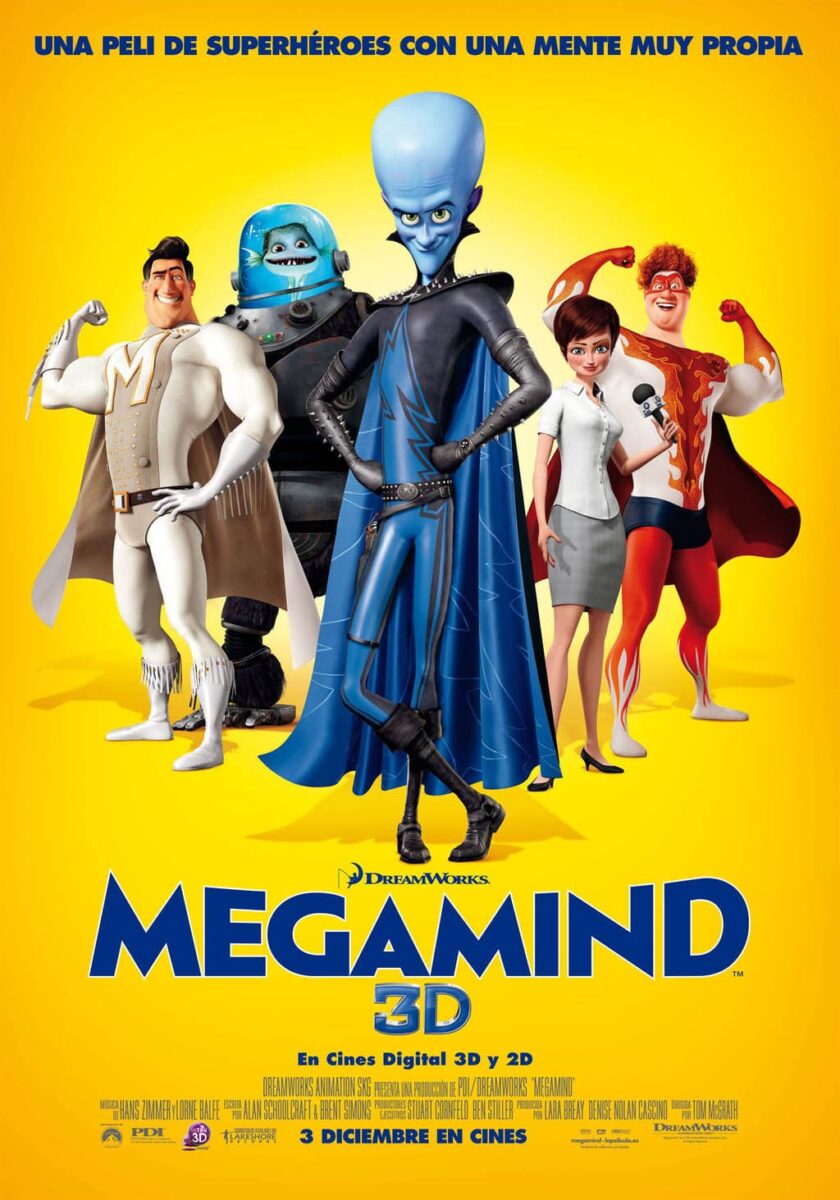 Megamind. Sinopsis y crítica de Megamind