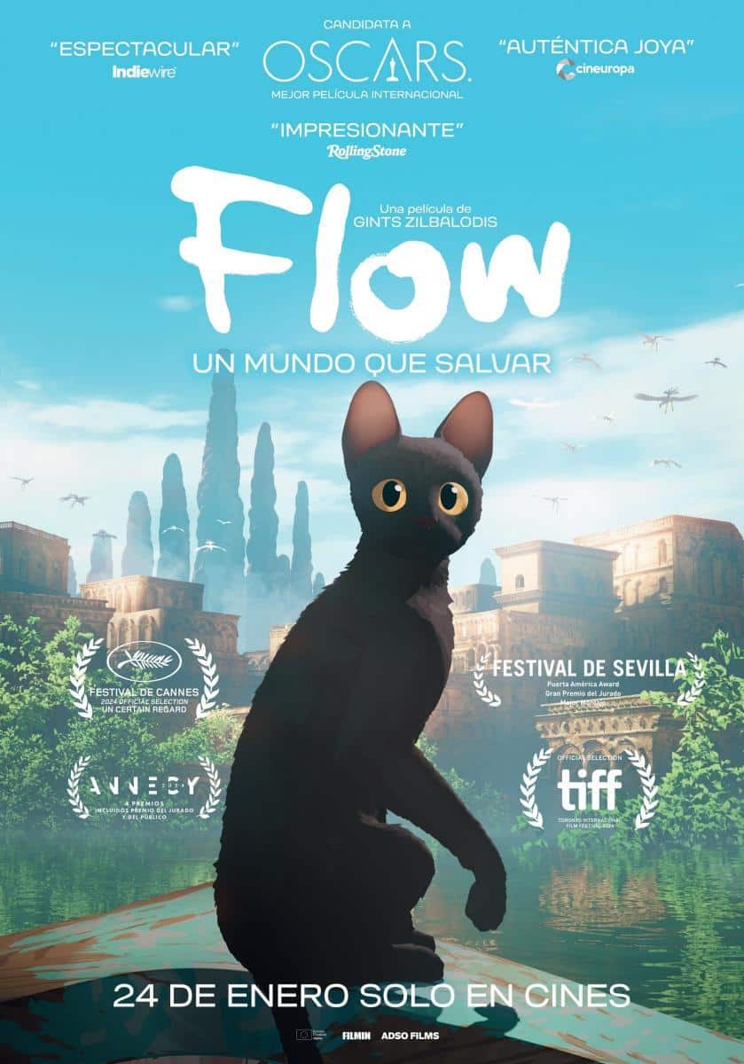 Flow. Un mundo que salvar. Sinopsis y crítica de Flow. Un mundo que salvar